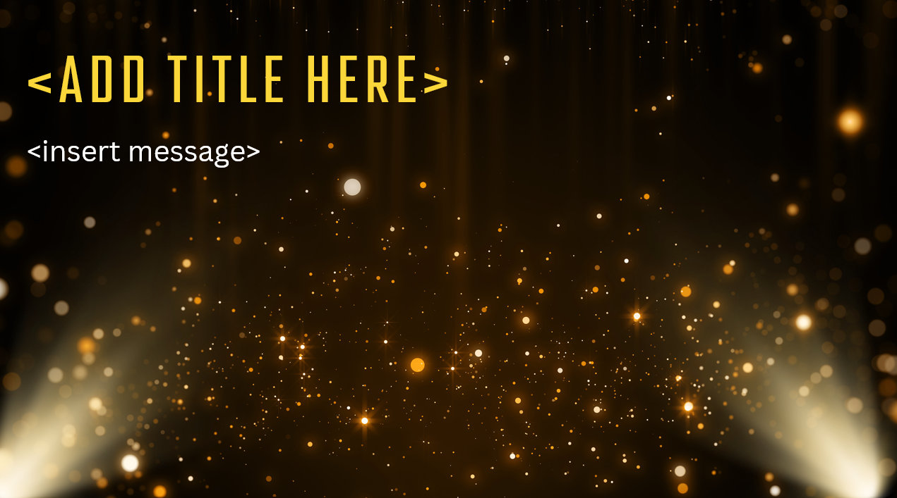 ELEGANT GOLD Awards Ceremony Powerpoint Template | Presentation for ...