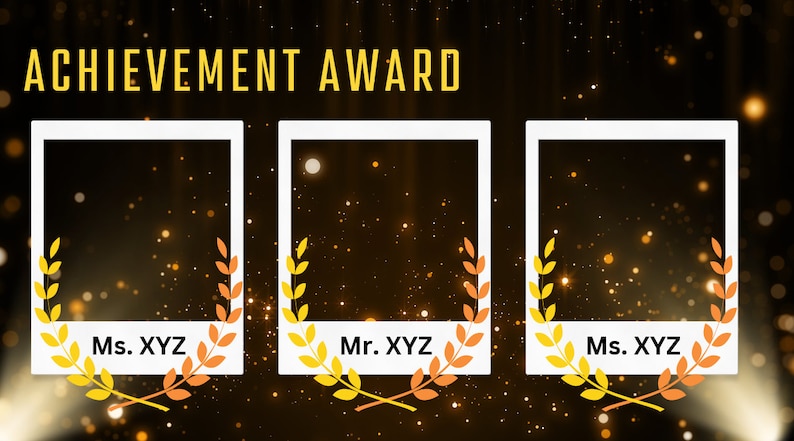 Elegant Gold Awards Ceremony Powerpoint Template - Etsy