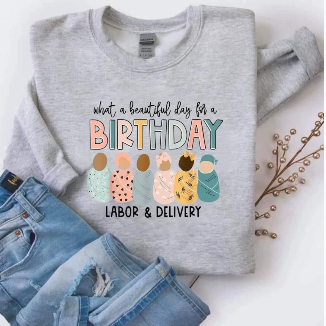 Nurse Sweater, Neonatal, L&D Nurse, Healthcare Sweatshirt, Labor and ...