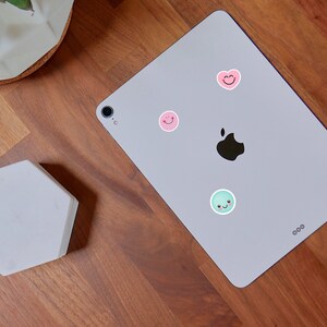 Mini Smiley Face Sticker Sheet Waterproof Vinyl Sticker Pack Cute Emoji ...