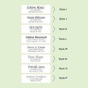 Custom Address Labels, Return Address Labels, Sheet of 12, Personalized ...