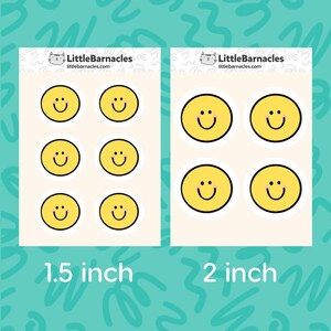 Mini Smiley Face Planner Sticker Cute Emoji Face Teacher Sticker Small Sticker Back to School - Etsy