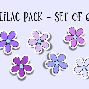 Mini Flower Sticker Sheet Waterproof Vinyl Planner Stickers Cute Petite ...