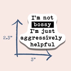 Bossy Sticker Waterproof Vinyl Sticker Gift for Boss Funny - Etsy