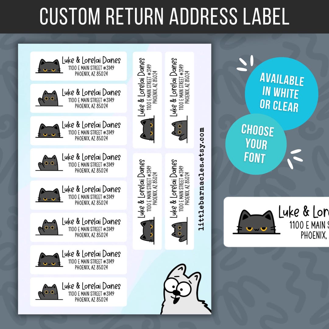 Custom Address Labels, Return Address Labels, Personalized Mailing ...