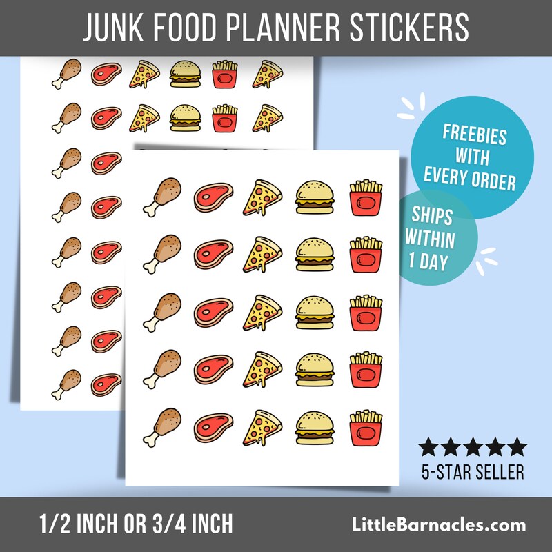 Food Stickers - Etsy
