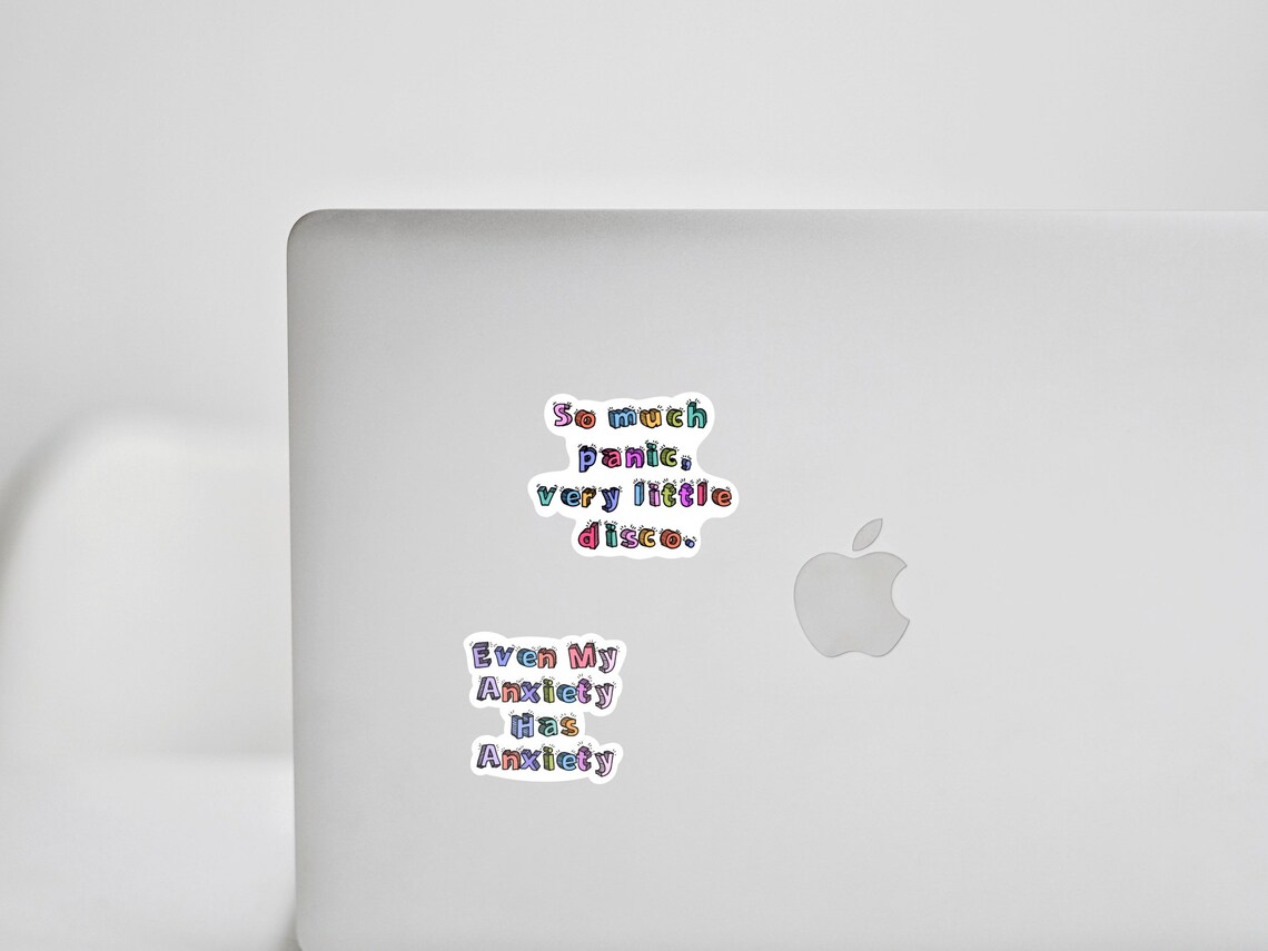 Funny Anxiety Sticker Waterproof Vinyl Sticker Gift for Her - Etsy