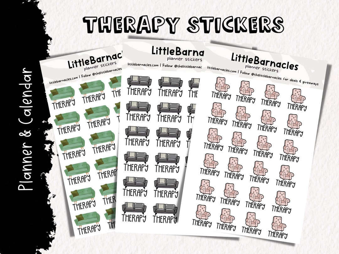 Therapy Reminder Planner Sticker Mental Health Appointment - Etsy