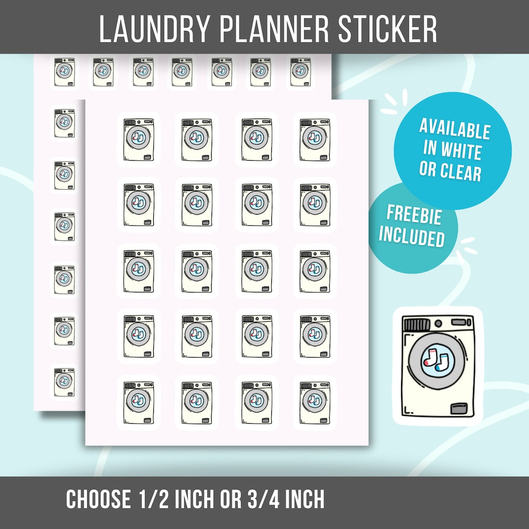 Laundry Planner Stickers House Chore Reminder Home Organization Label ...