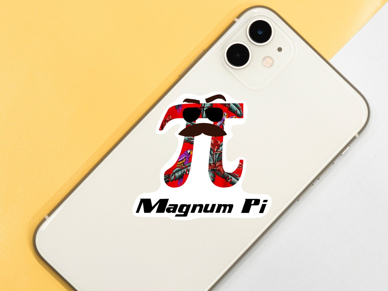 Magnum P.I. Sticker Waterproof Vinyl Sticker Gift for Pi Day - Etsy