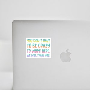 Funny Work Sticker Waterproof Vinyl Funny Coworker Gift Water Bottle ...