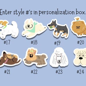 Mini Dog Stickers for Dog Lover Waterproof Vinyl Dog Mom Tiny Doggo ...