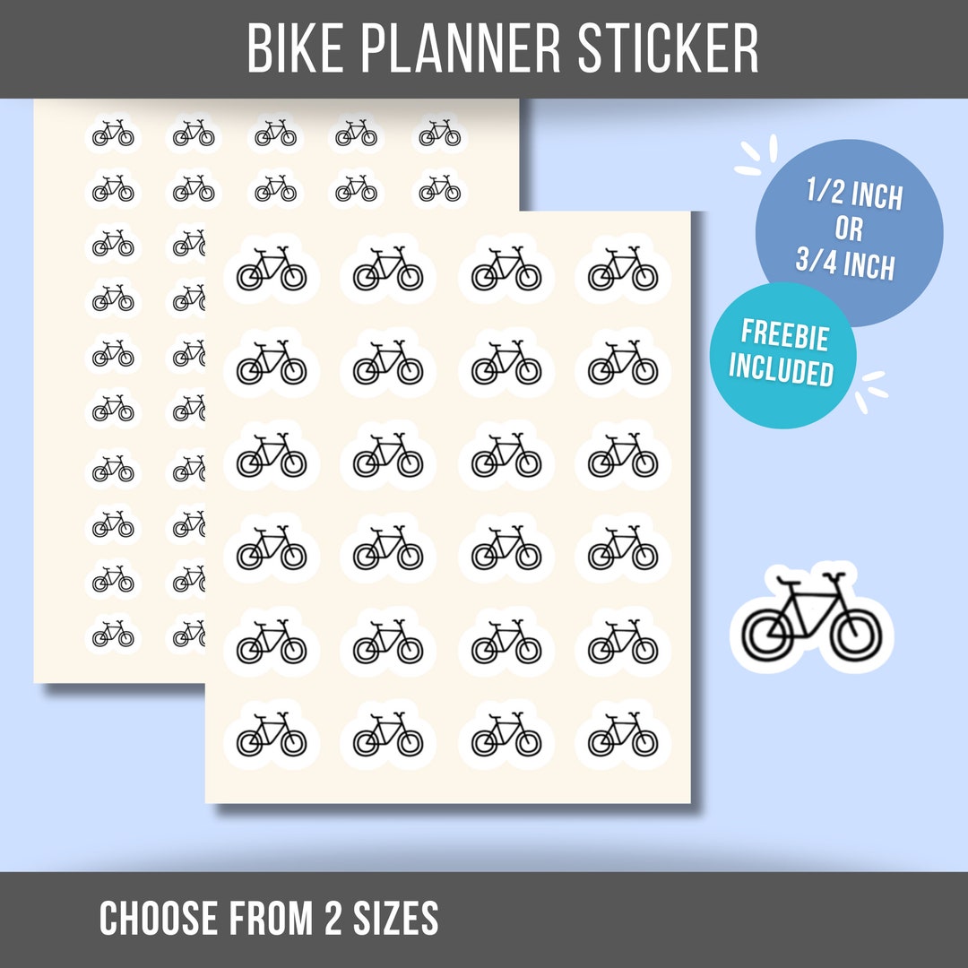 Bike Planner Stickers Sport Sticker Bicycle Sticker Cycling Sticker for ...