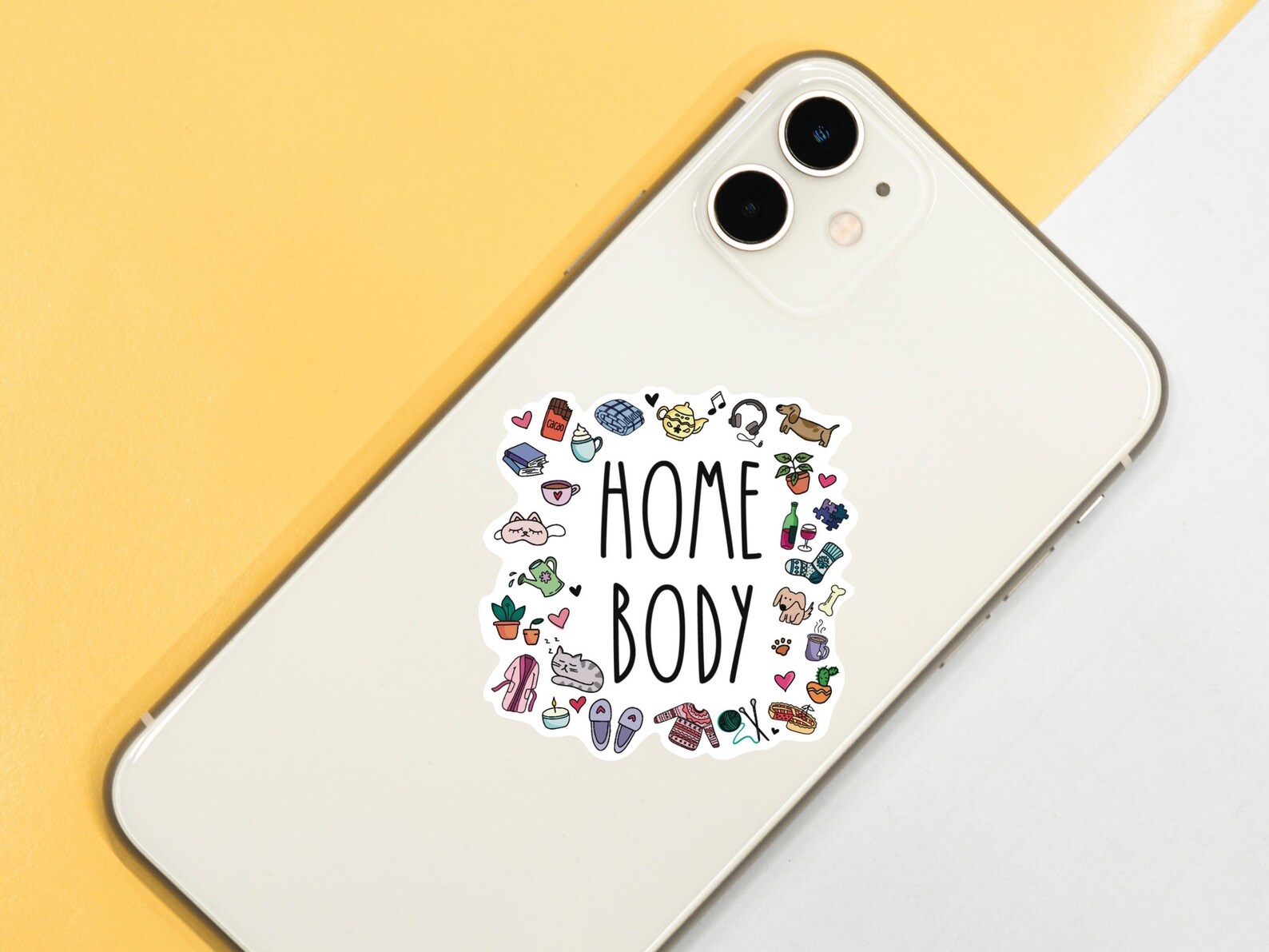 Homebody Sticker Waterproof Vinyl Sticker Gift for Her Cat - Etsy