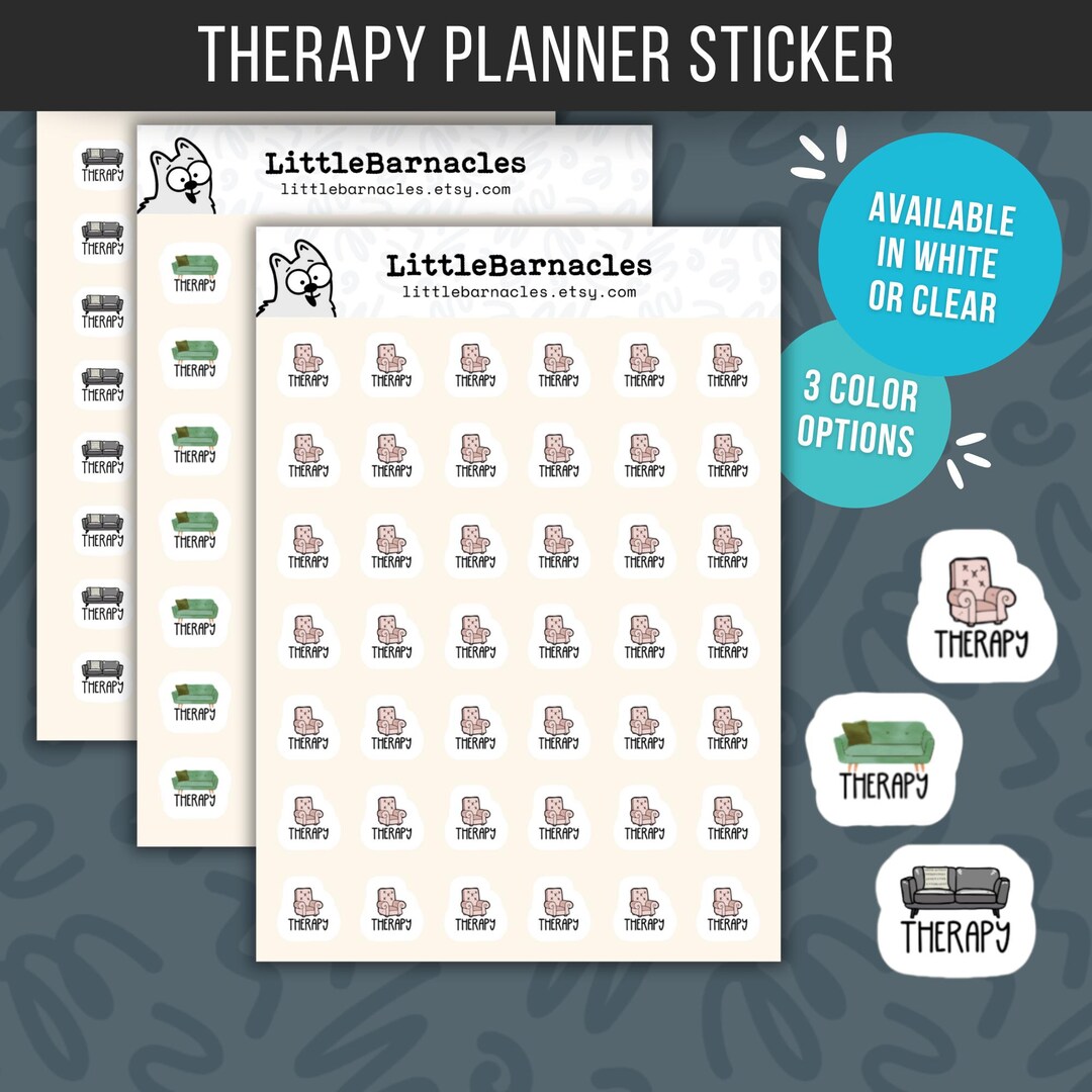 Therapy Reminder Planner Sticker Mental Health Appointment Reminder ...
