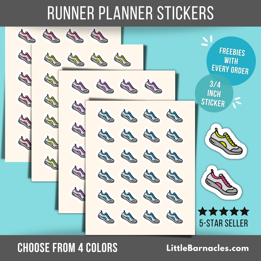 Running Planner Sticker Exercise Sticker Run Reminder Track Sticker ...