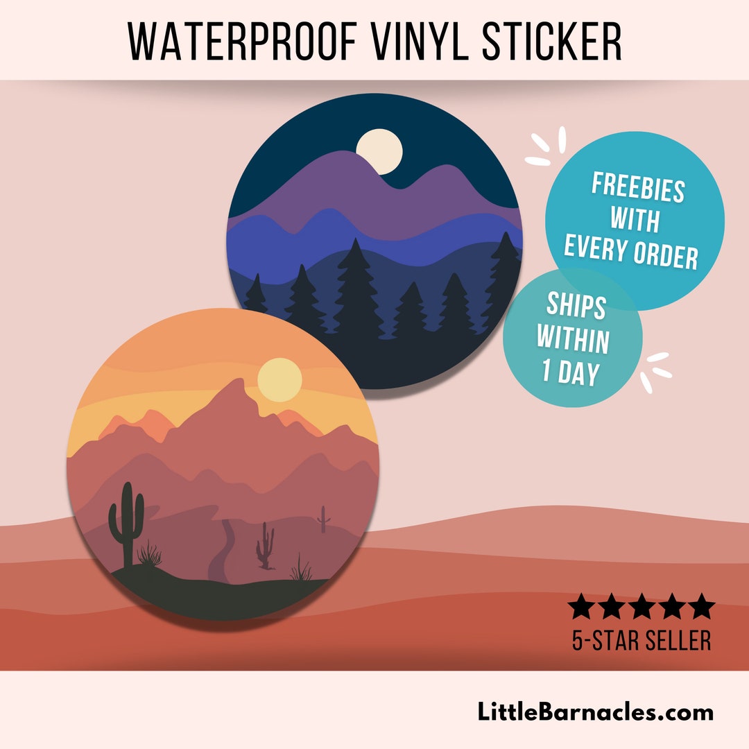 Arizona Sticker Waterproof Vinyl Phoenix Tucson Sunset Desert Sticker I ...