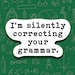 Grammar Sticker Waterproof Vinyl Sticker Coworker Gift Teacher - Etsy