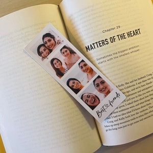 Custom Photo Booth Bookmark • Personalized Book Lover Gift • Custom ...