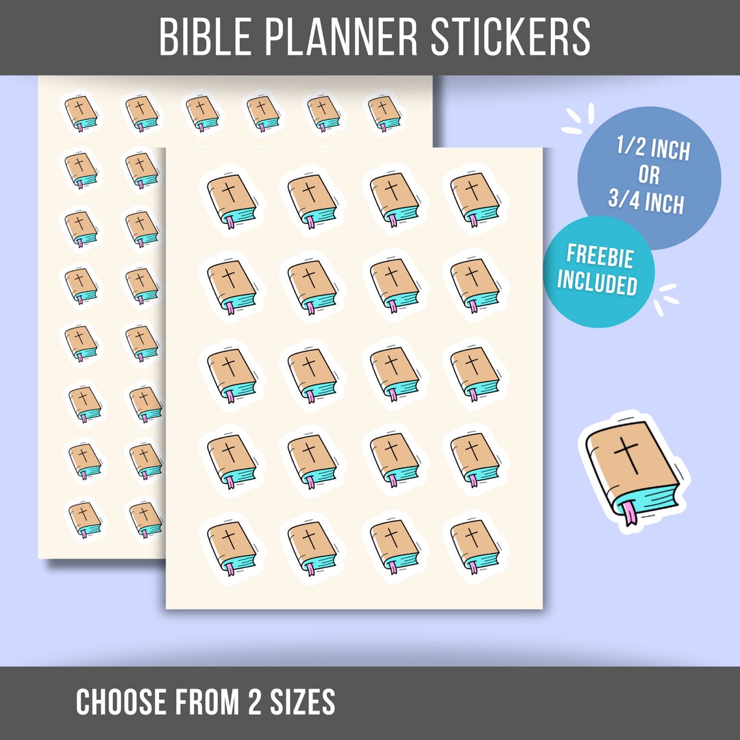 Bible Planner Sticker Christian Sticker Faith Bible Study Reminder for ...