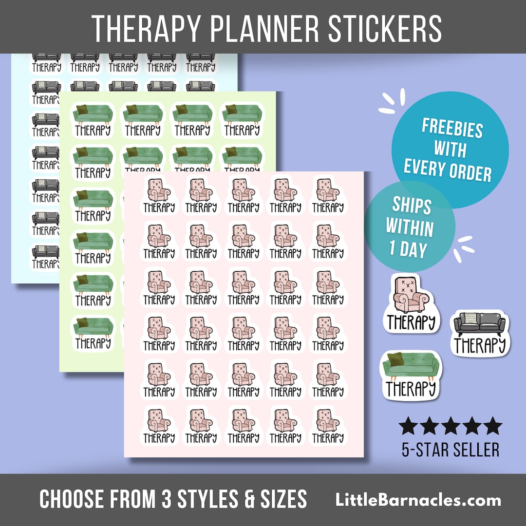 Therapy Reminder Planner Sticker Mental Health Appointment Reminder ...