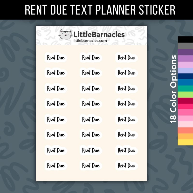 Bill Pay Stickers - Etsy