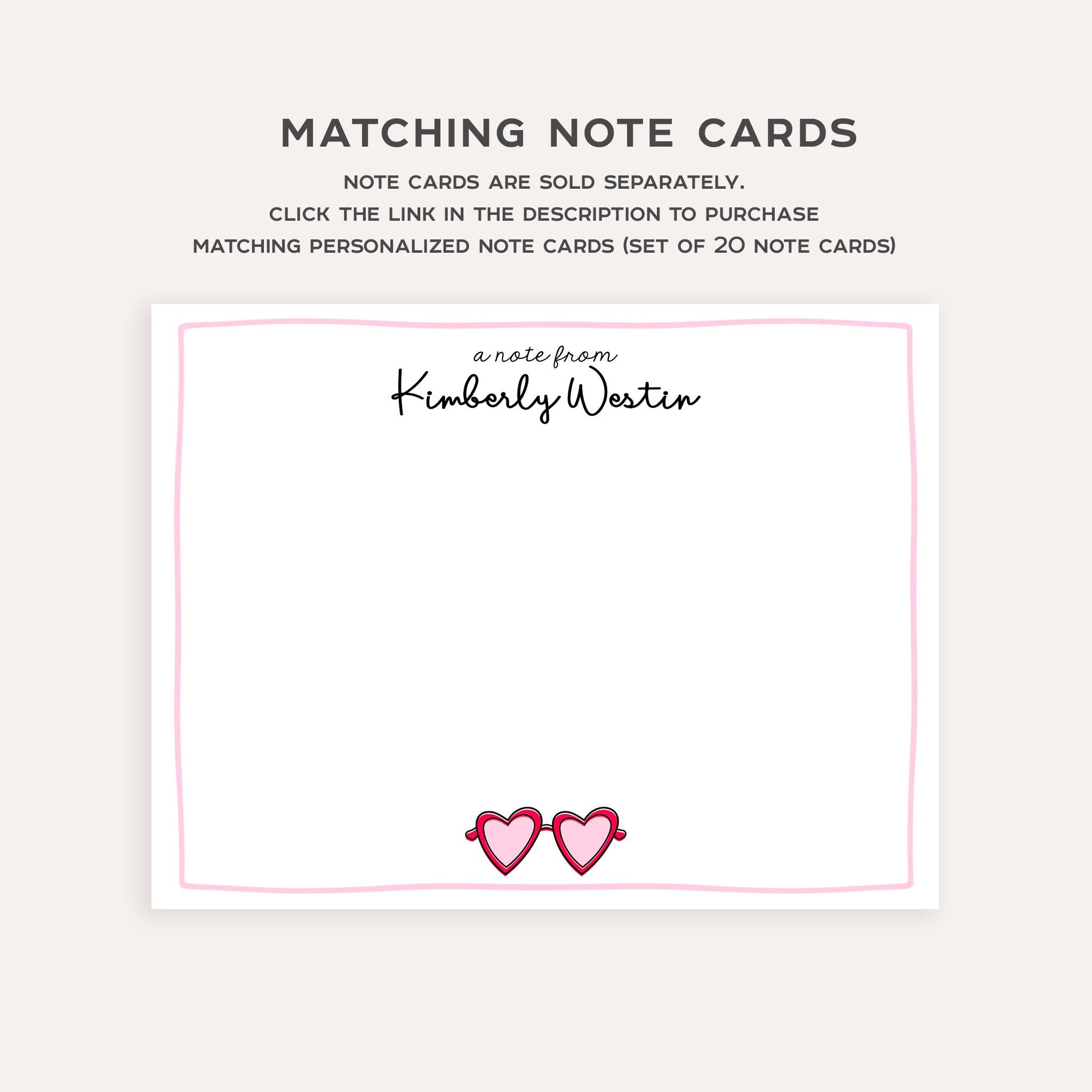 Custom Heart Glasses Address Labels • Personalized Return Address ...