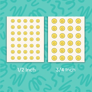 Mini Smiley Face Planner Sticker Cute Emoji Face Teacher Sticker Small ...