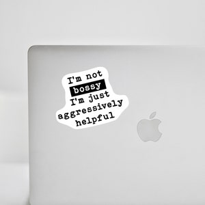 Bossy Sticker Waterproof Vinyl Sticker Gift for Boss Funny - Etsy