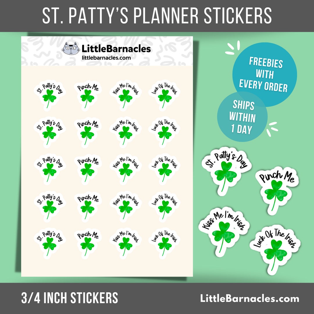 St. Patty's Planner Sticker Mini Sticker St. Patrick's Day Sticker ...