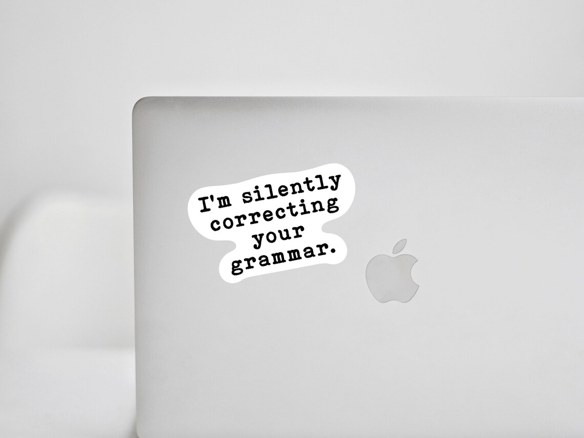 Grammar Sticker Waterproof Vinyl Sticker Coworker Gift Teacher Sticker ...