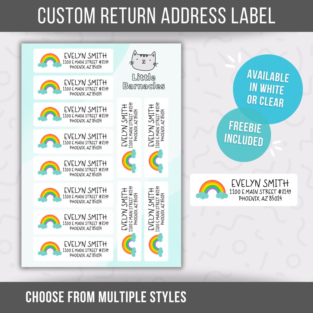 Custom Address Labels, Return Address Labels, Personalized Mailing ...