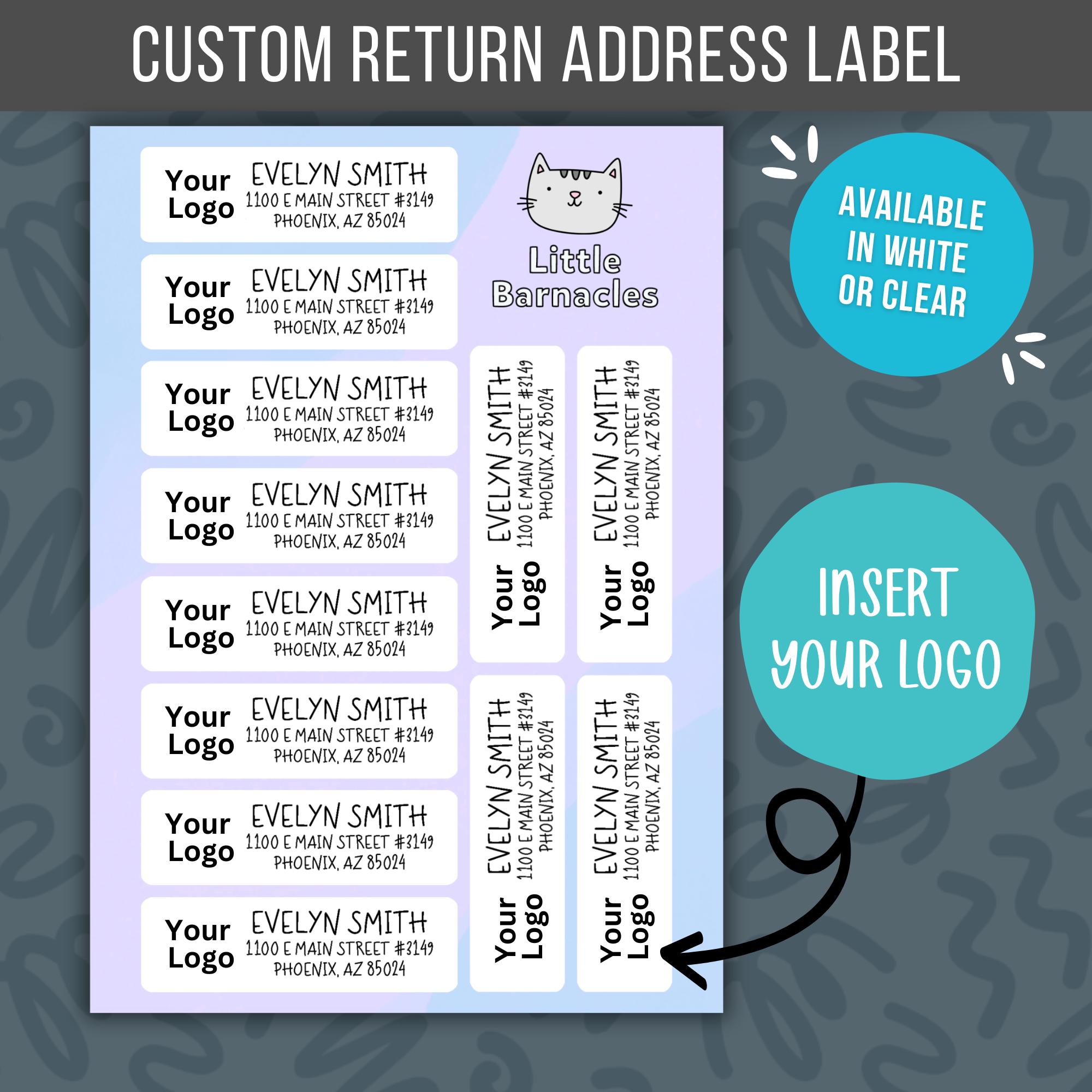 Custom Address Label Return Address Label Personalized Mailing Labels ...
