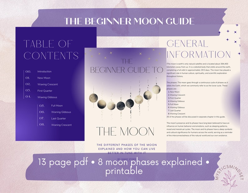 Beginner Moon Phases Ebook, Learn How to Live With the Phases! - Etsy