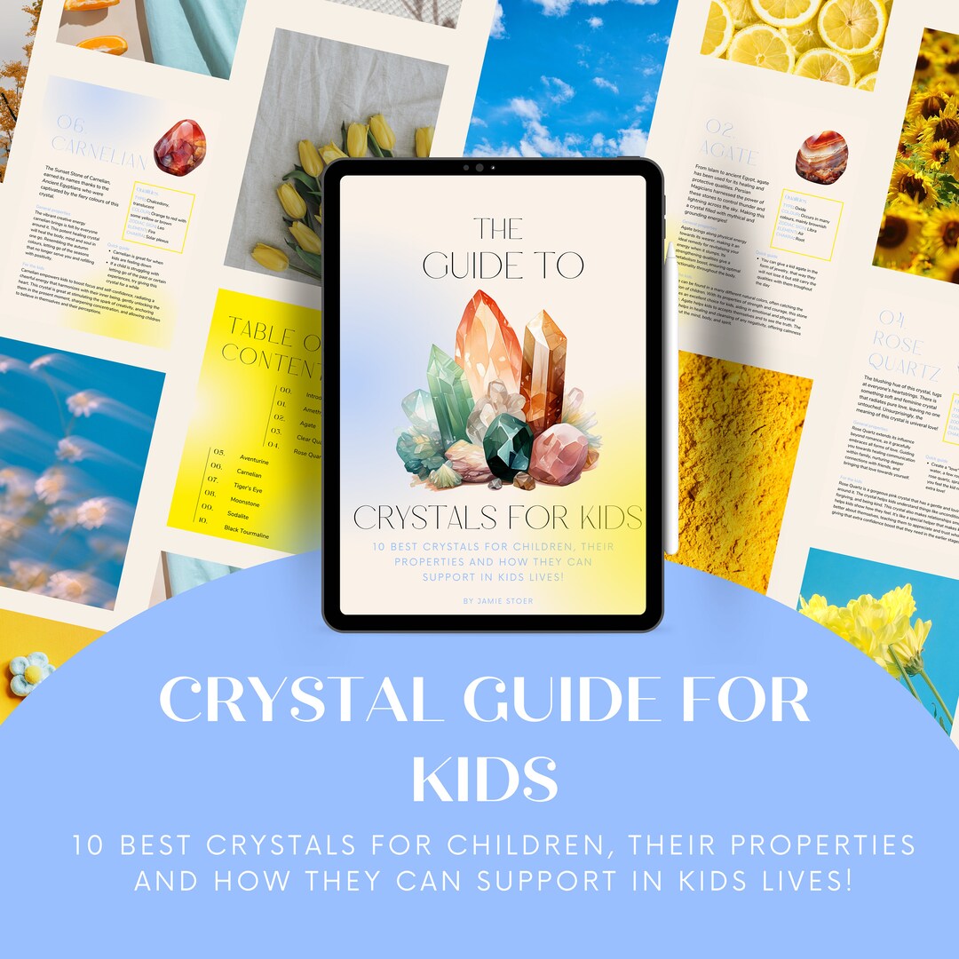 Crystal Guide for Children! Crystals That Support Your Kids Life! - Etsy