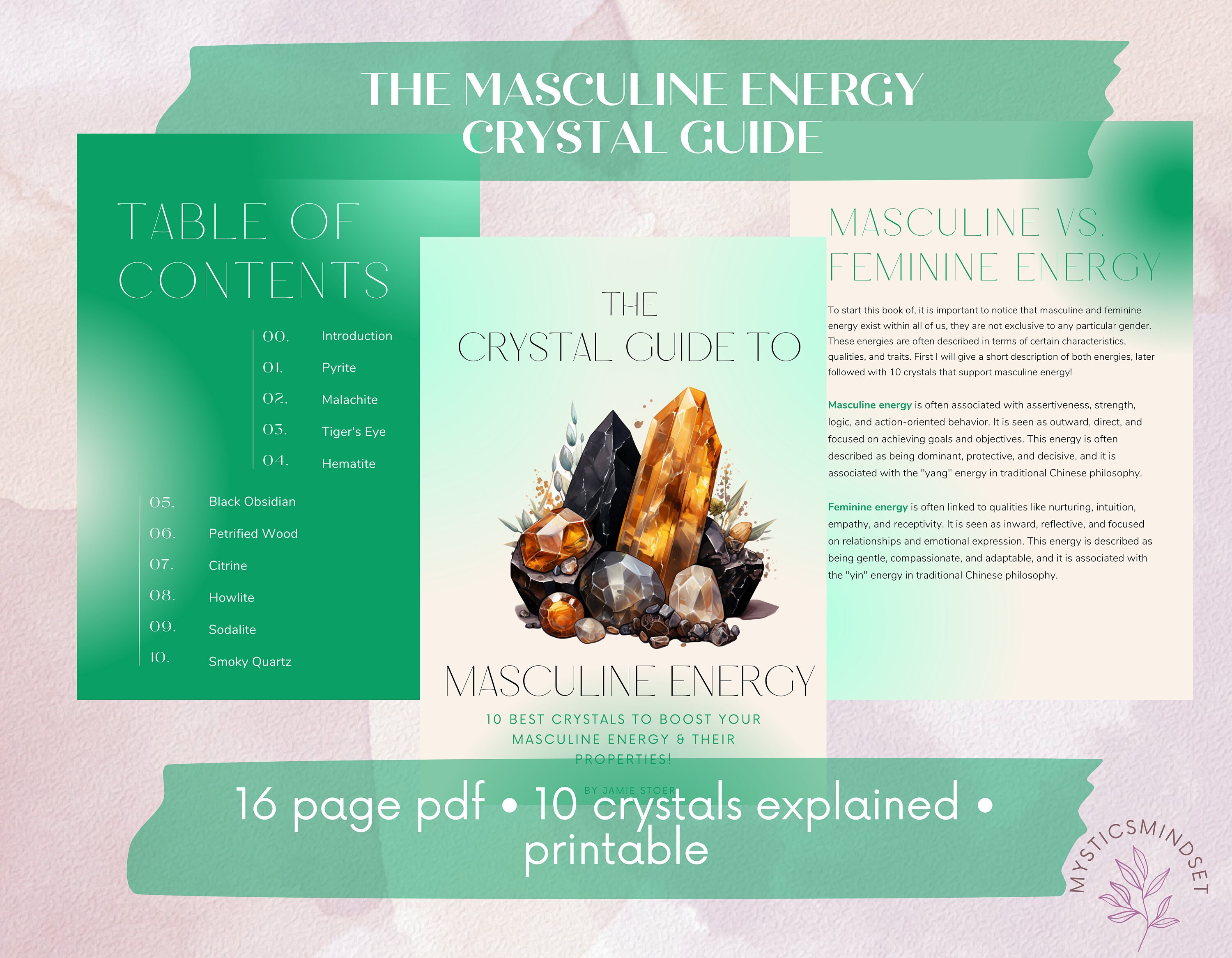 Bundle! Feminine & Masculine Energy Crystal Ebooks! - Etsy