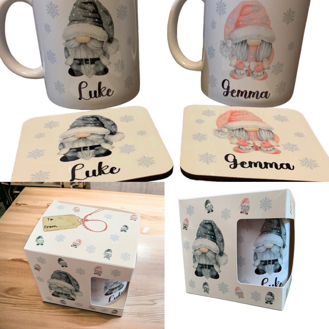 Christmas Gonk Mug. Matching Gift Box. Personalised Mug and - Etsy UK