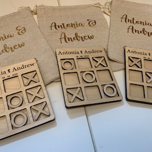 Wedding Favour, Tic Tac Toe (noughts and Crosses) Mini Game, Wedding ...