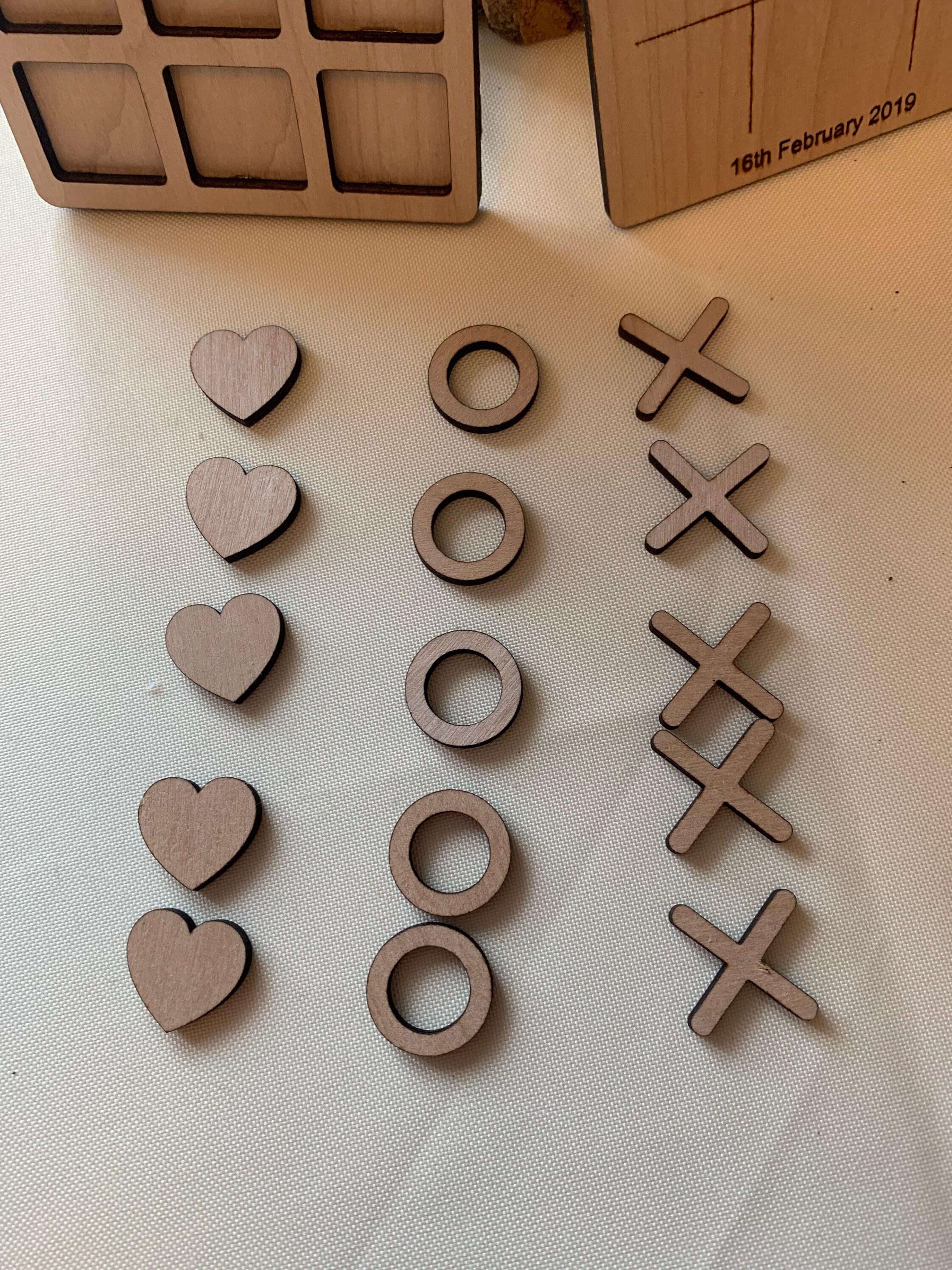 Wedding Favour Tic Tac Toe noughts and Crosses Mini Game - Etsy UK