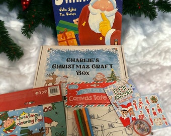 Personalised Pre-filled Christmas Party Bag - Activity Pack Stocking ...