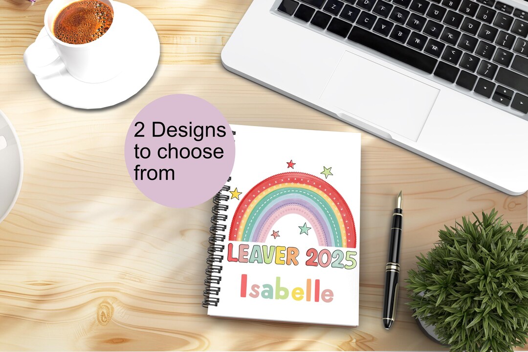 School Leavers Notebook, Leavers Gift, School Leaver 2025, Personalised ...