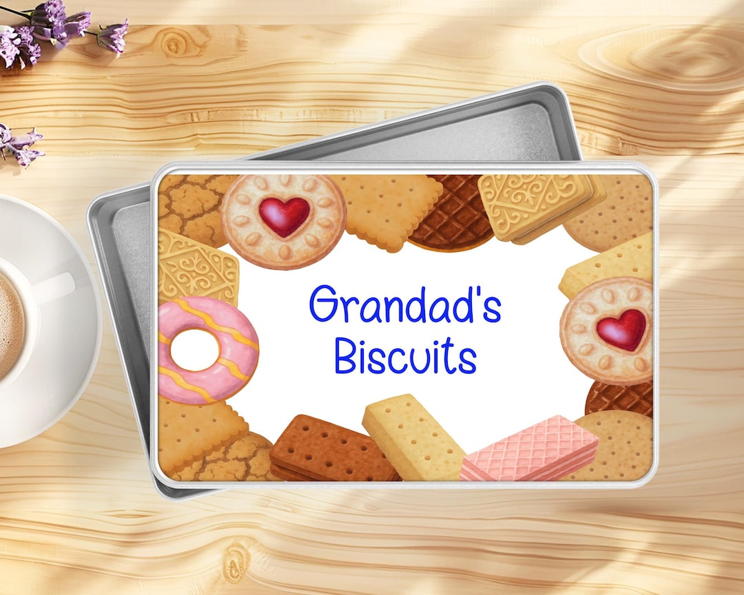 Personalised Biscuit Tin - Etsy UK