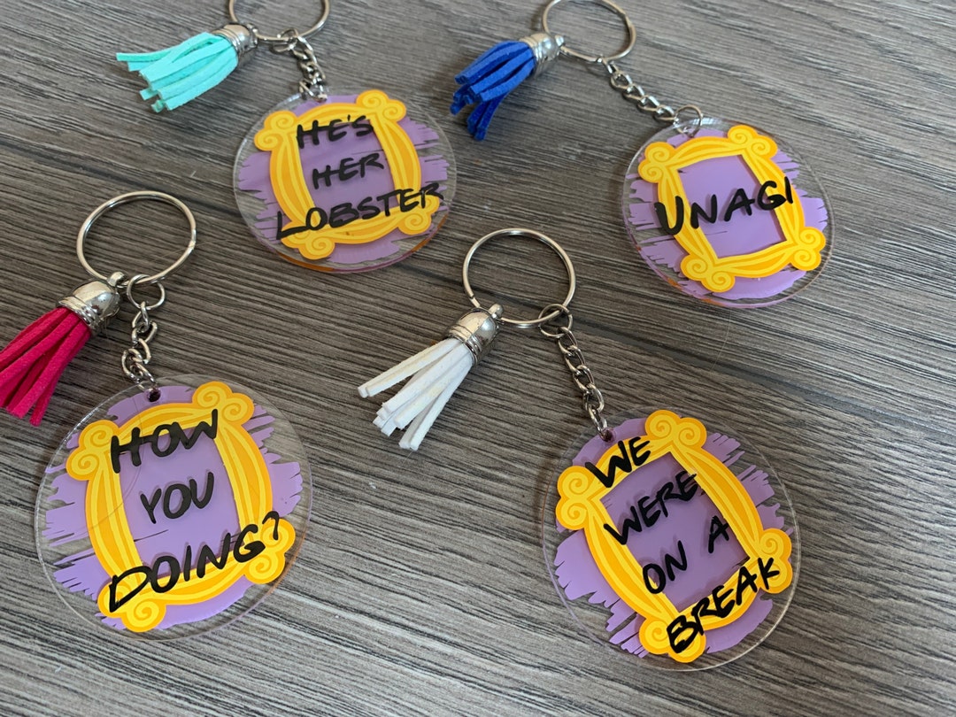 Tv Show Inspired Friends Keyrings, Door Frame Keyring, Famous, Popular ...