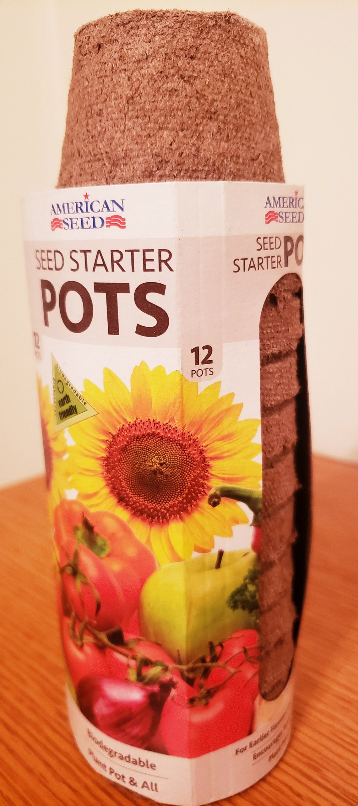 12 Count Biodegradable Fiber Seed Starter Pot - Etsy