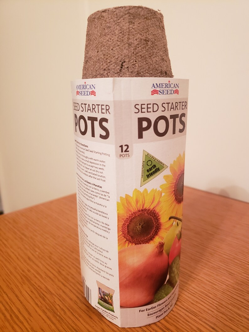 12 Count Biodegradable Fiber Seed Starter Pot - Etsy