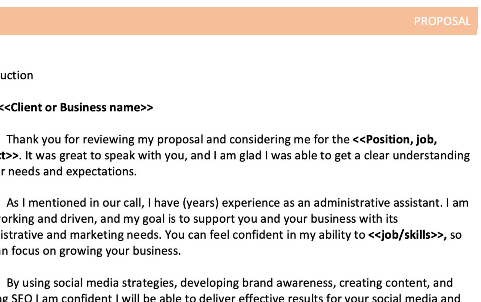 Sample VA Proposal PDF - Etsy