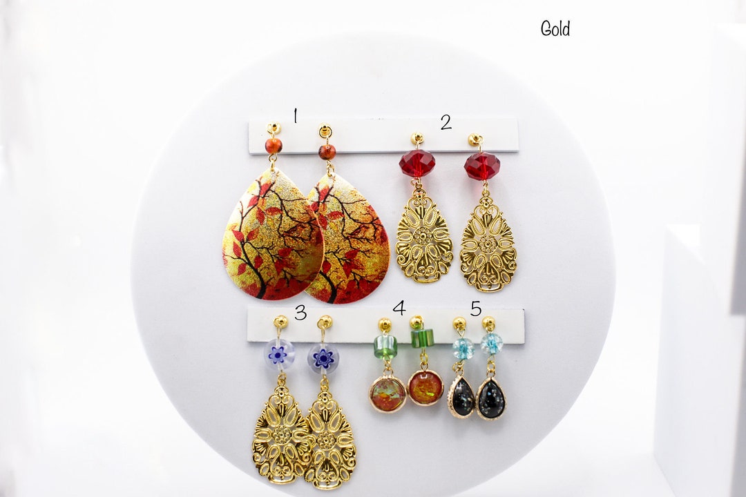 Gold Color Magnetically-attachable Dangles for Gauges & Earrings - Etsy