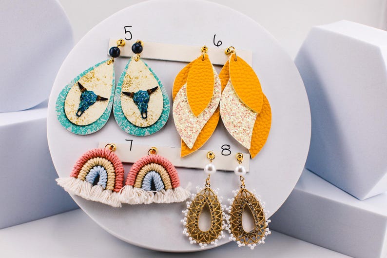 Gold Color Magnetically-attachable Dangles for Gauges & Earrings NEW ...