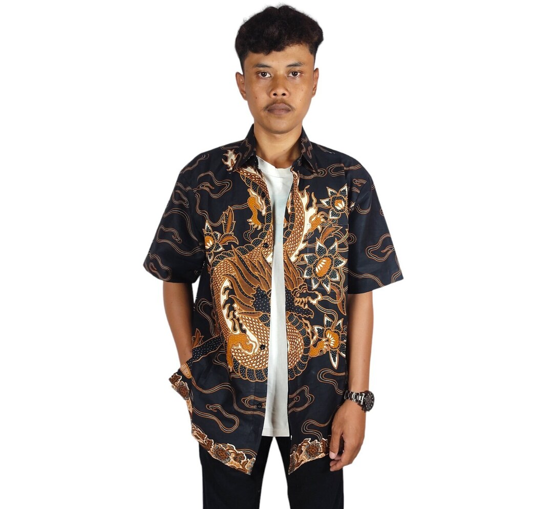 Classic Batik Shirt for Men: A Fusion of Culture and Style - Etsy
