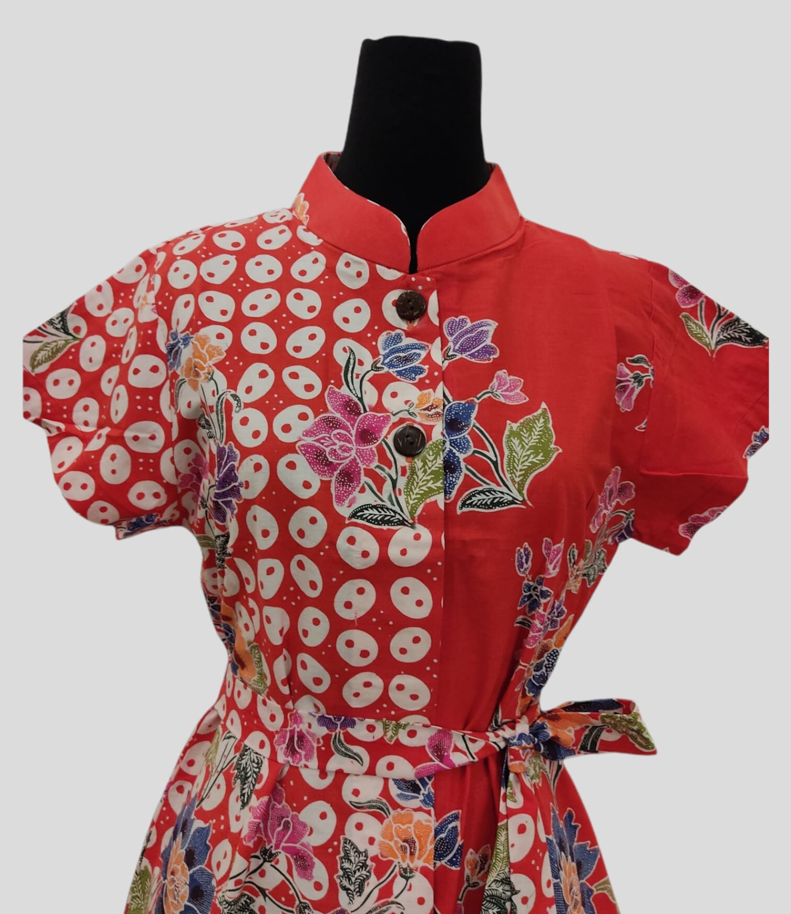 Refined Batik Dress With Short Sleeves: Ideal for Any Formal Event - Etsy